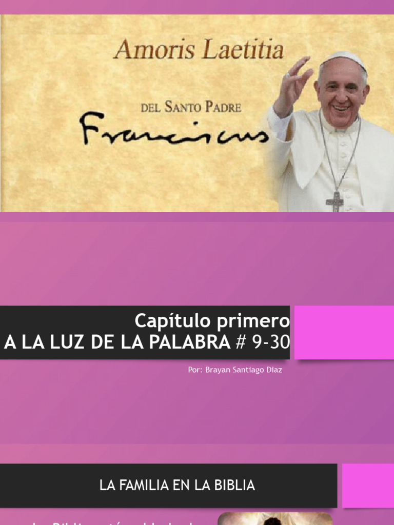 Amoris Laetitia Cap 1-5 | PDF | Amor | Sacramentos