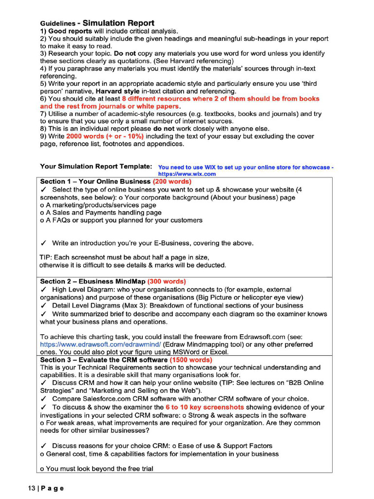 1 E-Business Simulation Report | PDF