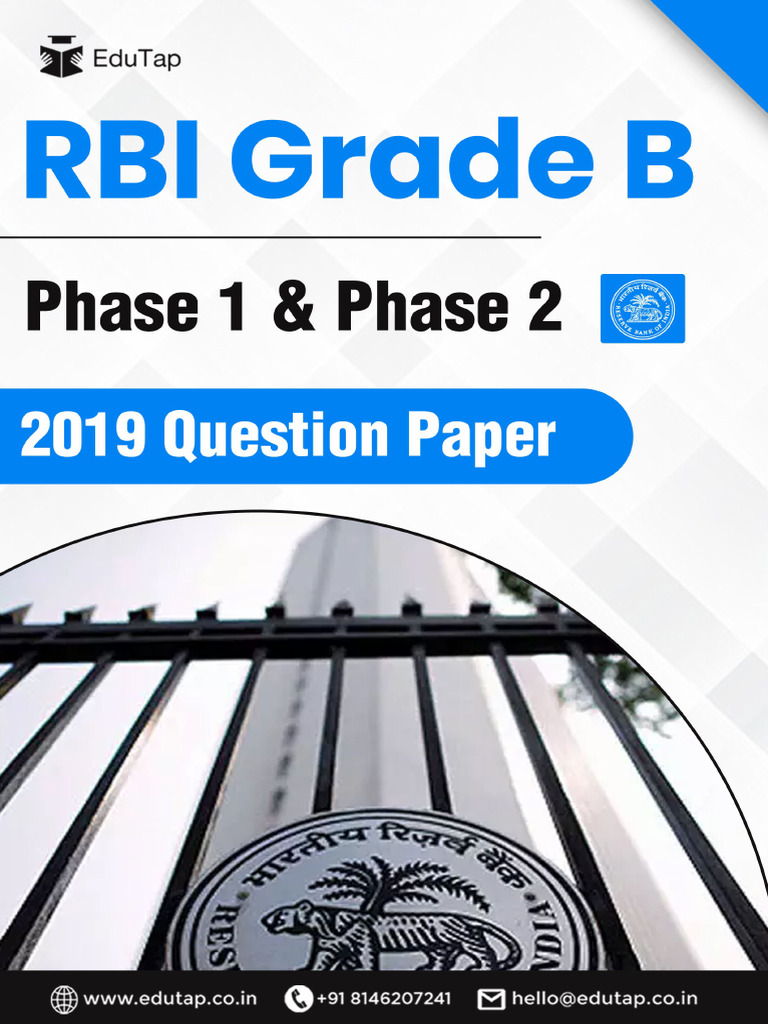 RBI Question Paper and Analysis 2019 | PDF | Argument