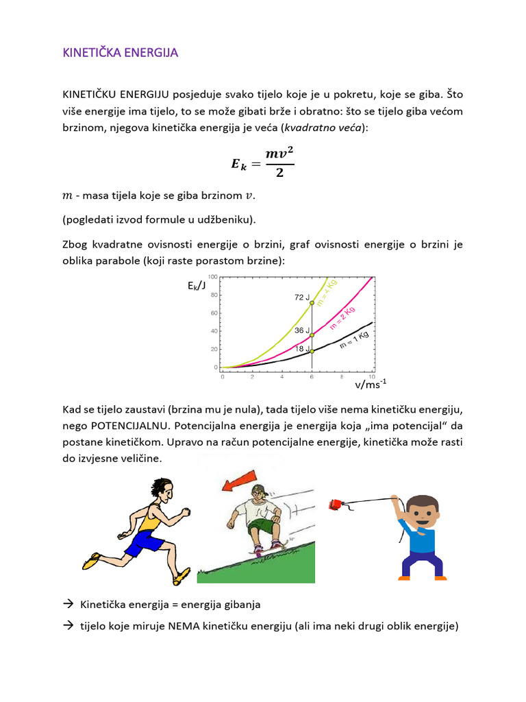 Kinetička Energija ' | PDF