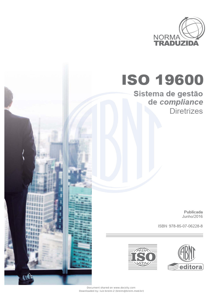 ISO 19600 - 2014 - Sistema de Gestão de Compliance Diretrizes | PDF ...