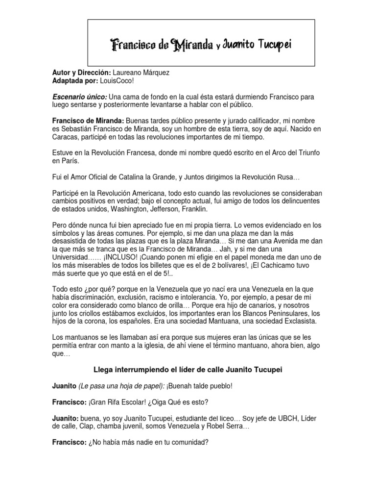Francisco De Miranda2 Pdf Monarquía Tirano