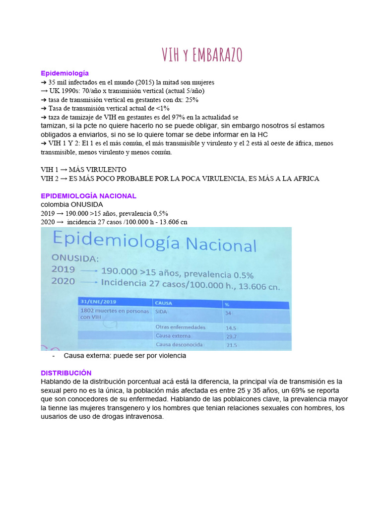 Vih y Embarazo | PDF | Manejo del VIH / SIDA | VIH