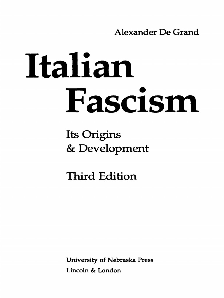 Italian Fascism: Origins and Development | PDF | Benito Mussolini ...
