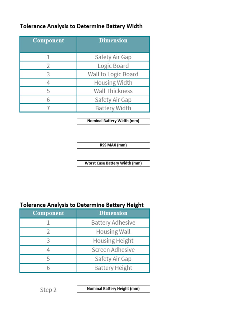 1.2.4 Tolerance Analysis Template | PDF | Engineering Tolerance ...