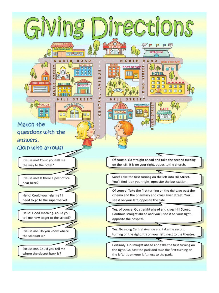 Directions Excercise | PDF