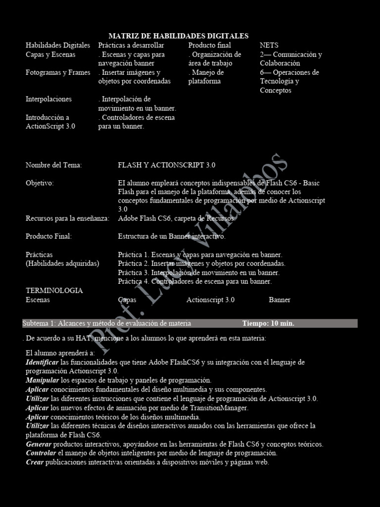 Flash 2D | PDF | Adobe Flash | Script de acción