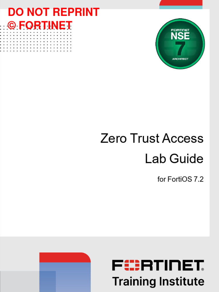 Fortinet Zero Trust Access Lab Guide For FortiOS 7.2 (Fortinet Training Institute) | PDF ...