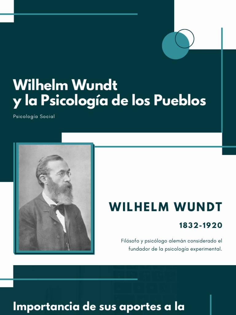 Wilhelm Wundt | PDF | Sicología | Psicología experimental