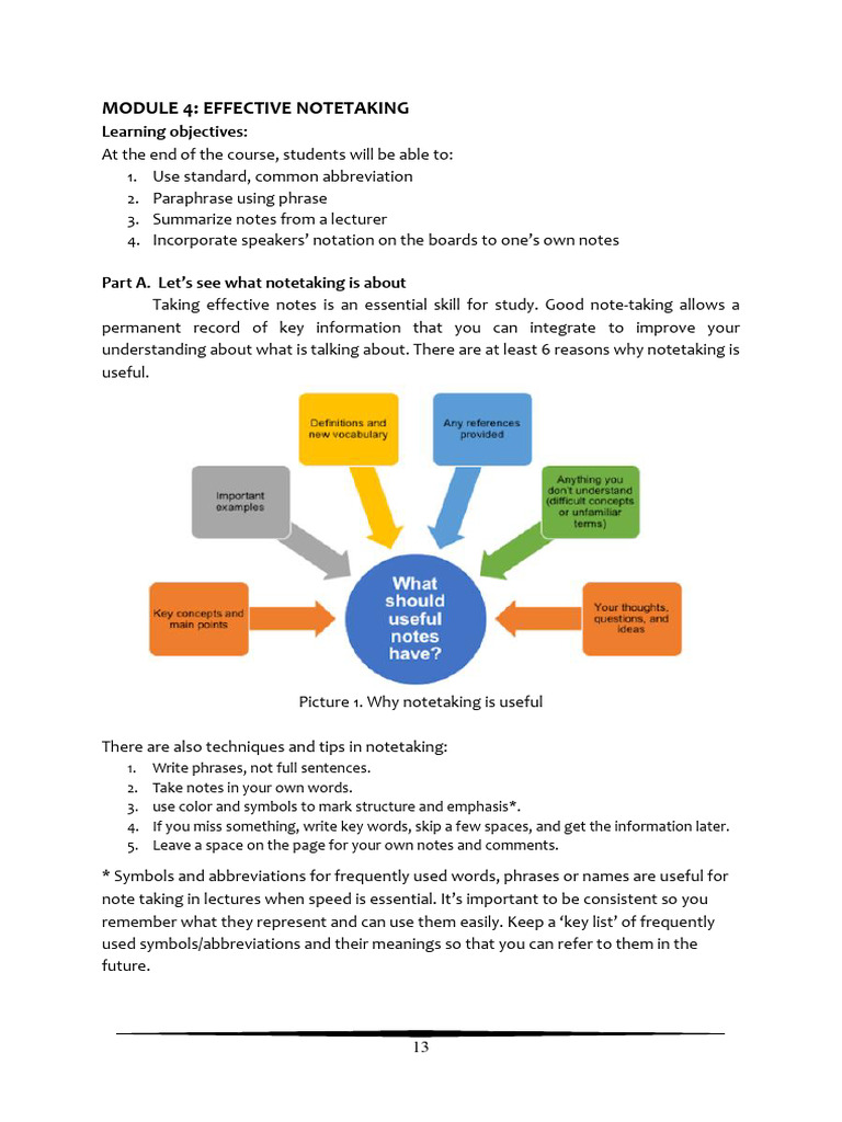 Adv List Module 4 | PDF | Human Communication | Learning
