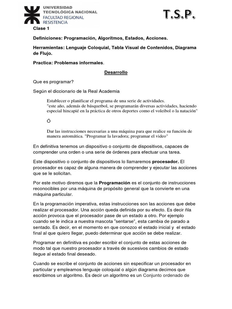 Programa de Algoritmo | PDF | Lenguaje de programación | Programación