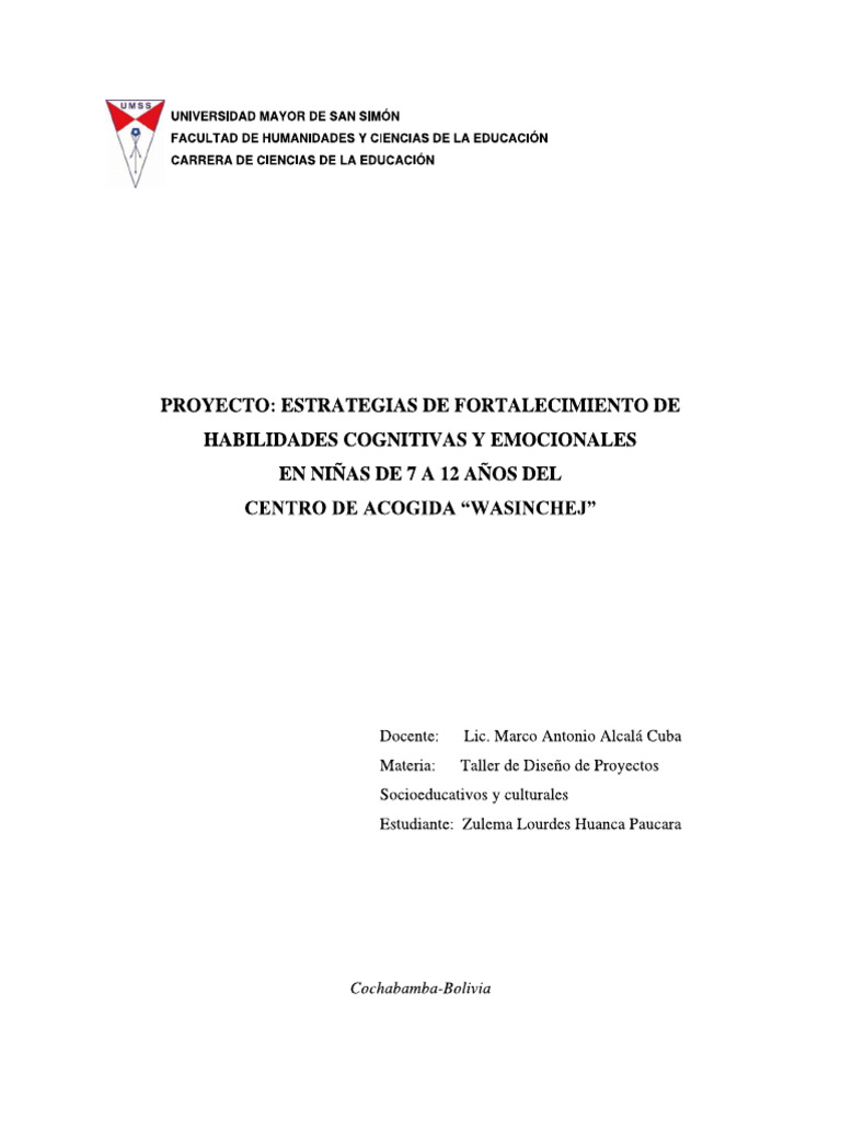 Informe Final de Proyecto | PDF