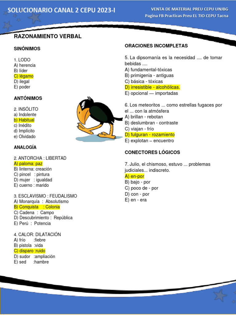 Material Preuniversitario CEPU Otoño | PDF
