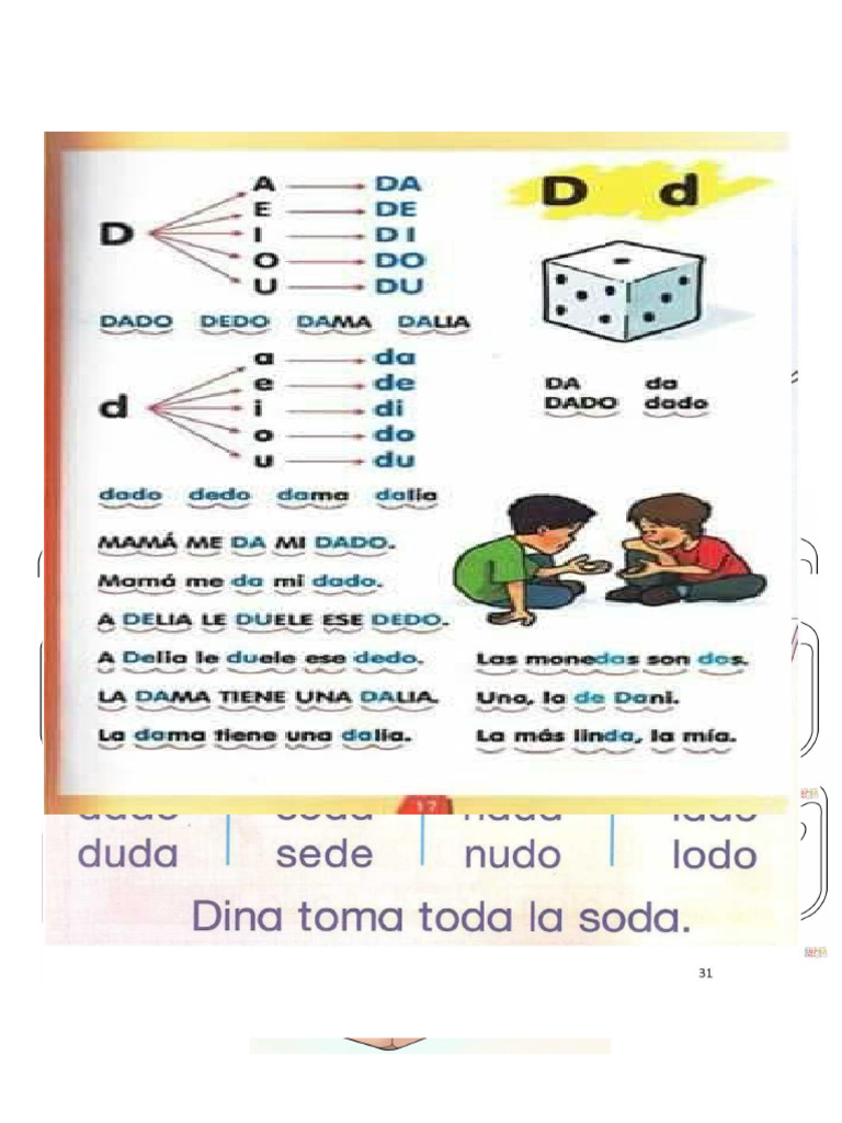 Dibujos de La Da, De, Di, Do, Du | PDF