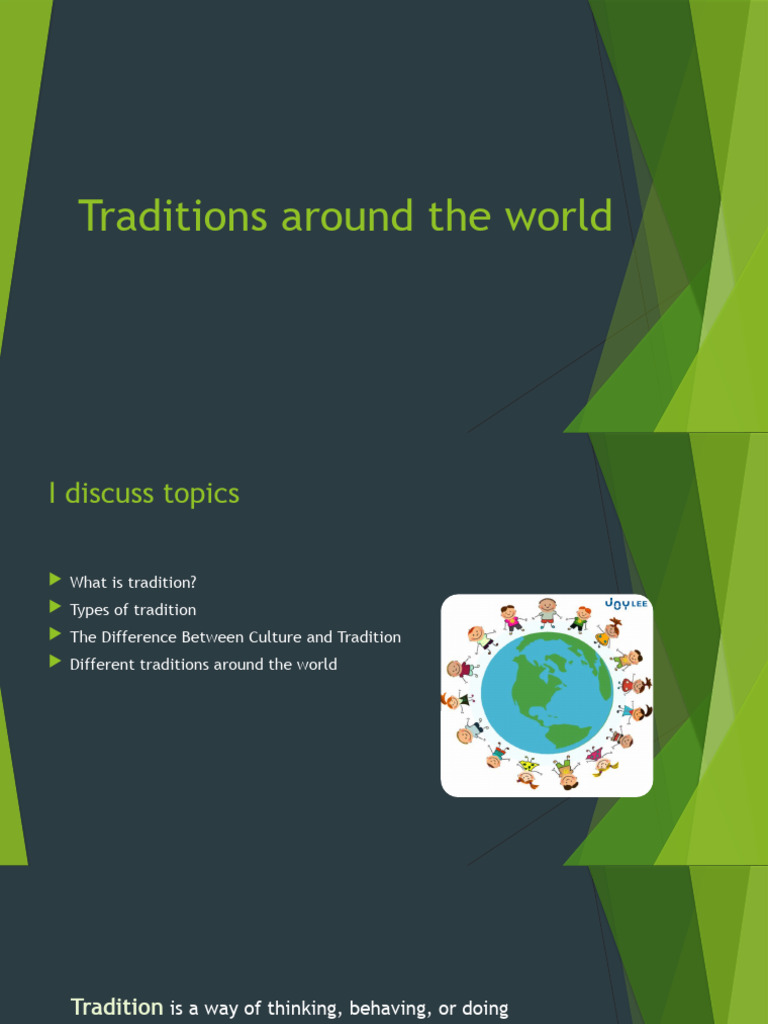 Global Traditions and Customs Explained | PDF | Traditions | Nonverbal ...