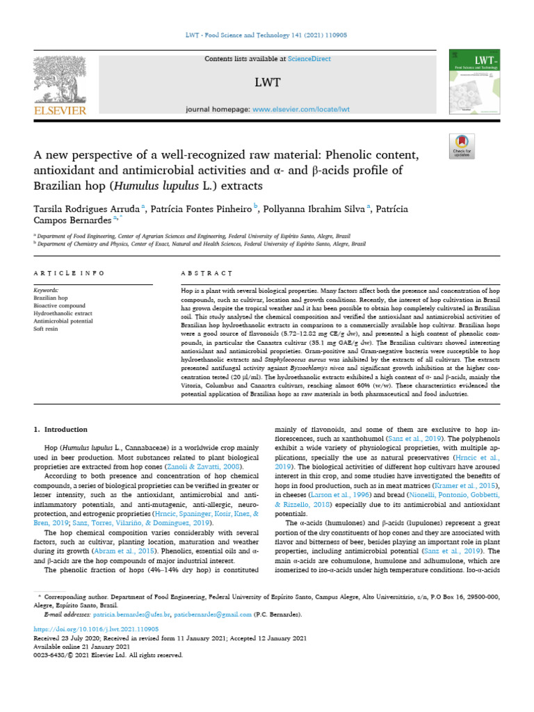 A new perspective of a well-recognized raw material_ Phenolic content ...