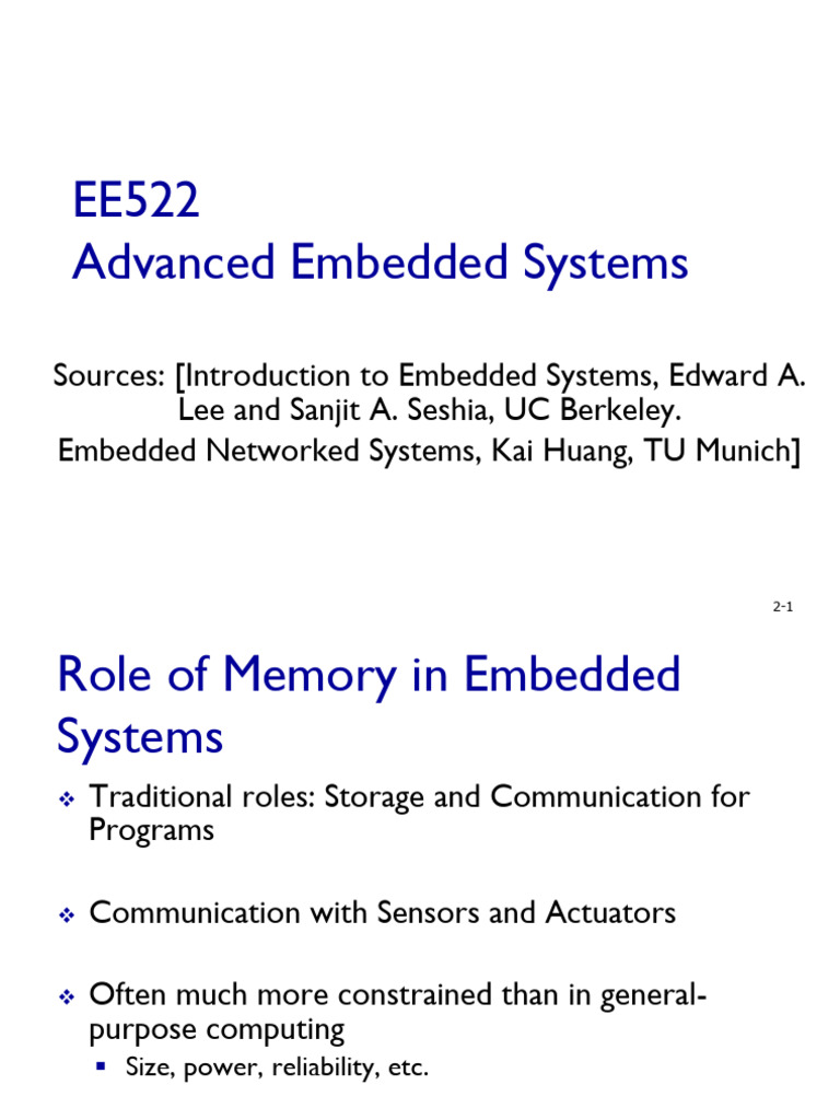 05 Lec Memory - Architectures | PDF | Computer Memory | Random Access Memory