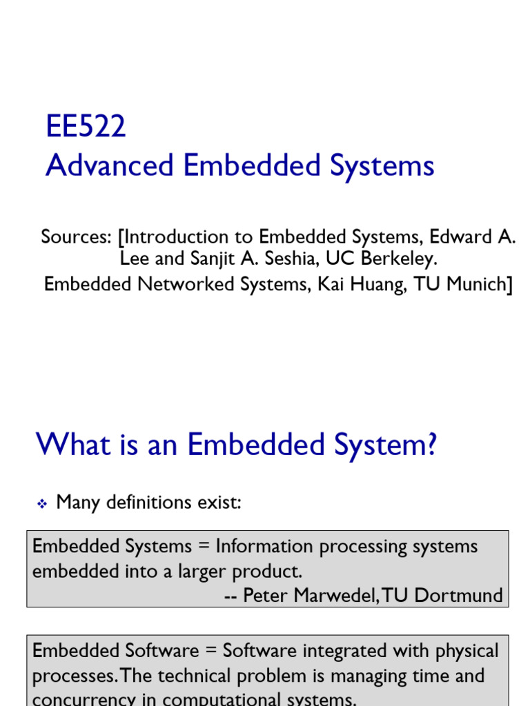 01 Lec Intro | PDF | Embedded System | System On A Chip 01 Lec Intro | PDF | Embedded System | System On A Chip