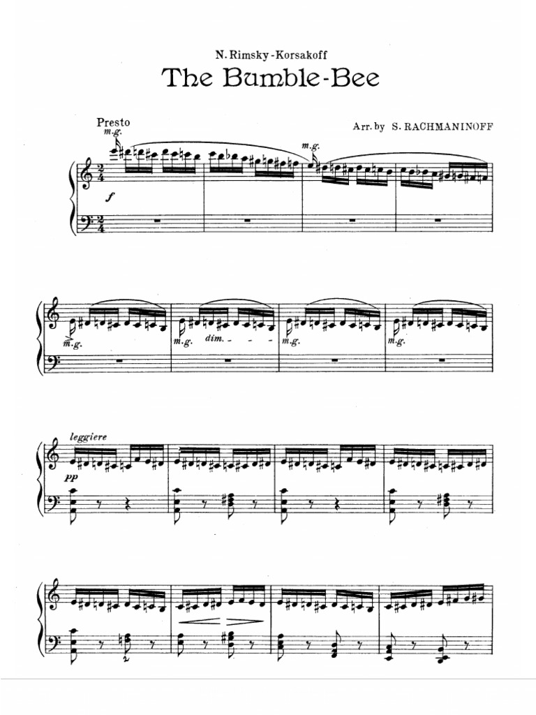 Flight of The Bumblebee | PDF