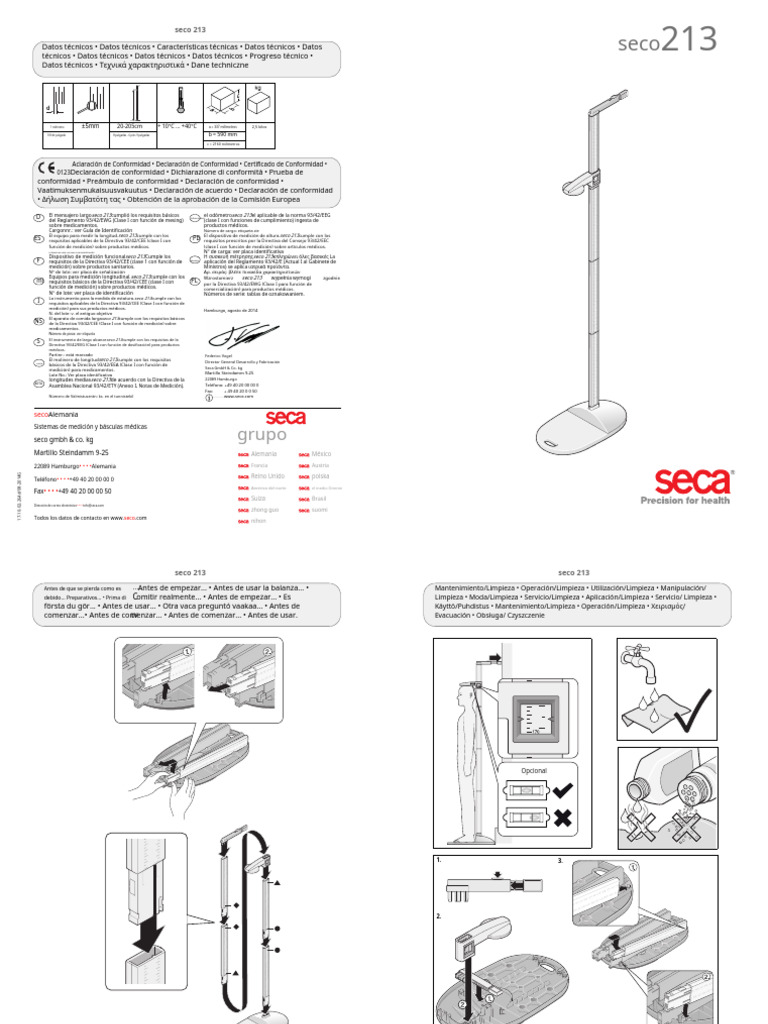 Seca Man 213 Int - Ilo.es | PDF