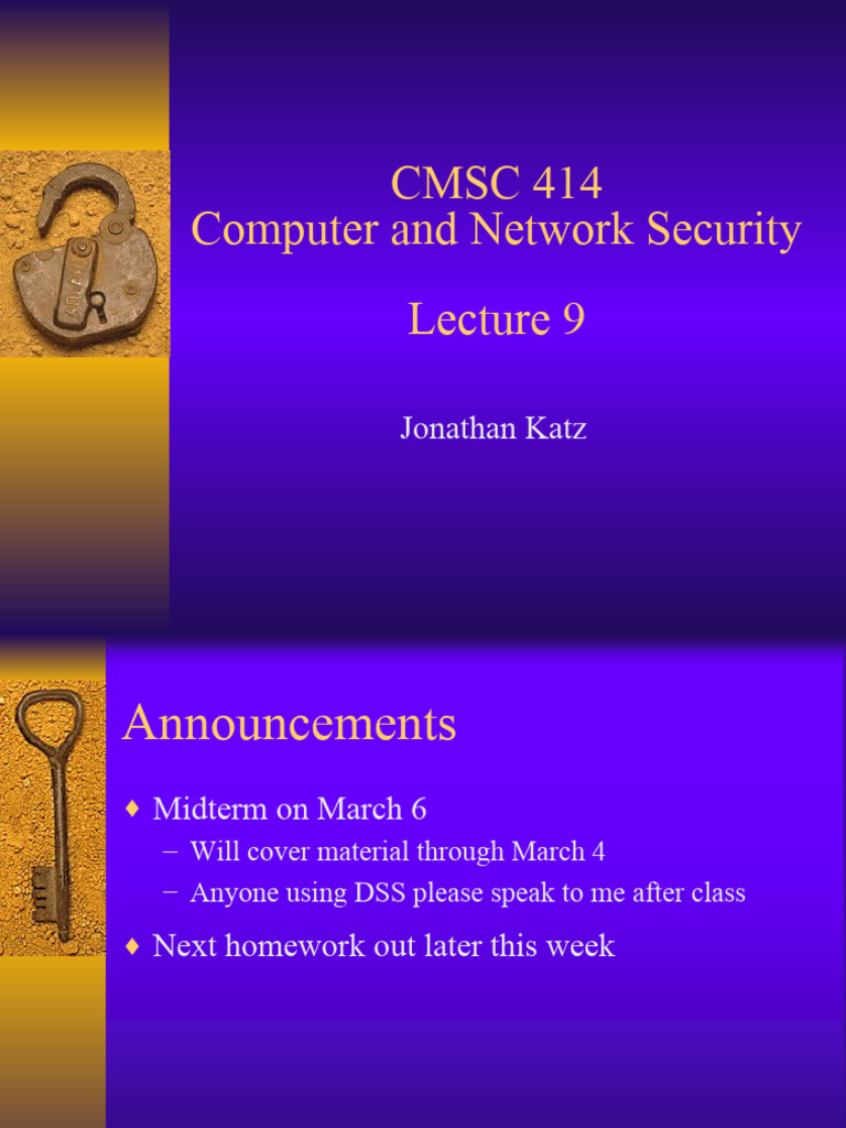 Lecture 9 | PDF | Computer Access Control | Computing
