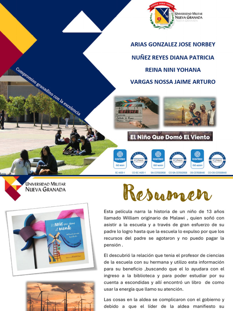 Actividad 2. Exposición Película El Niño Que Domo El Viento | PDF ...