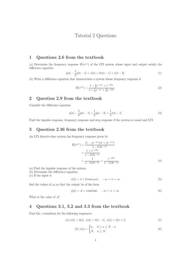 Tutorial 2 Questions | PDF | Information And Communications Technology | Telecommunications