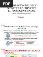 Elaboración Del Pei y Poi Según Ceplan | PDF | Planificación | Planificación estratégica