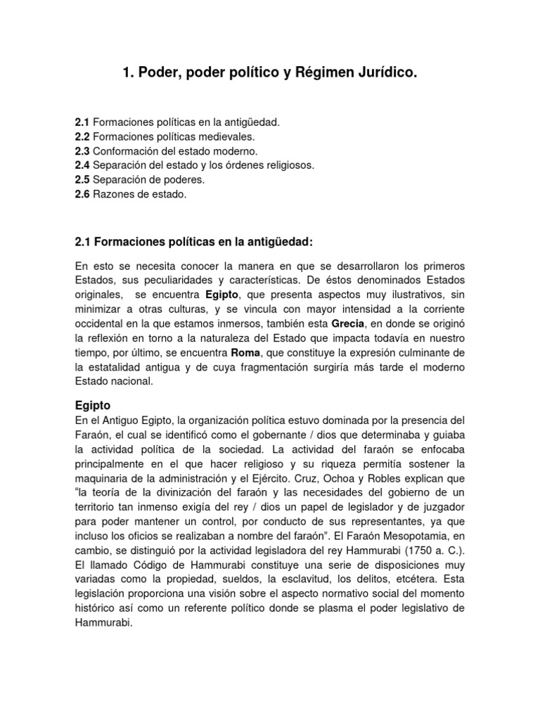 Evolución del Poder Político | PDF | Separación de la iglesia y el ...