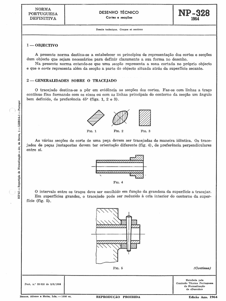 NP - 328 - Cortes Secções | PDF