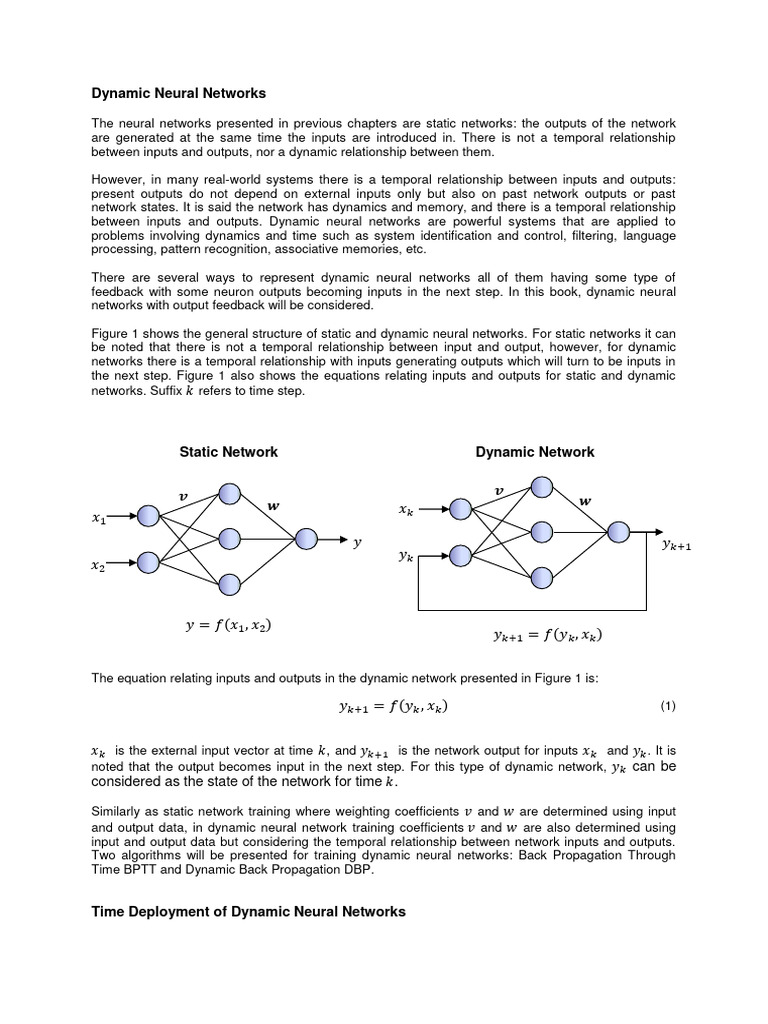 Redes Dinamicas - BPTT - DBP - Aplicaciones | PDF | Artificial Neural ...