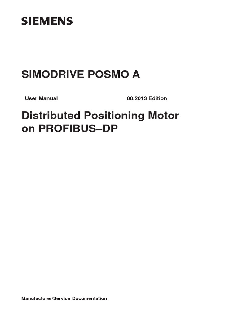 SIMODRIVE POSMO A BHB A0813 Us | PDF | Insulator (Electricity ...