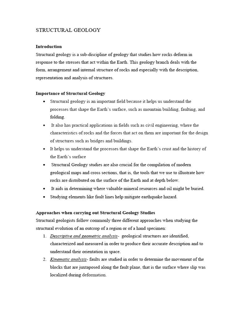 Structural Geology Presentation | PDF | Fault (Geology) | Plasticity ...