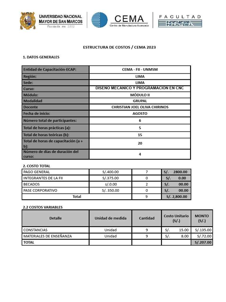 Informe Final de Diseño Mecanico y Programacion en CNC 2023 | PDF | Ingeniería