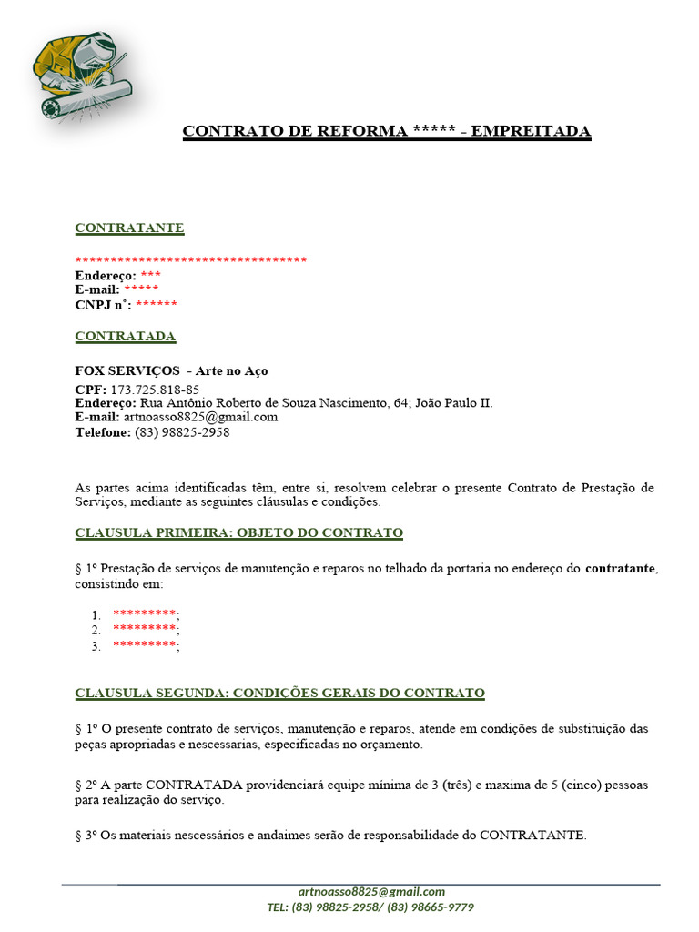 Modelo de Contrato | PDF