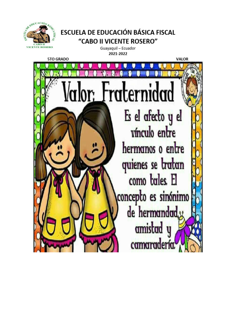 Valor Fraternidad | PDF