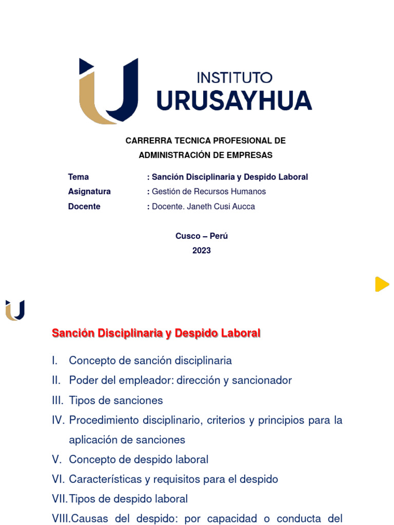 Semana. Sanción Disciplinaria y Despido Laboral | PDF | Derecho laboral ...