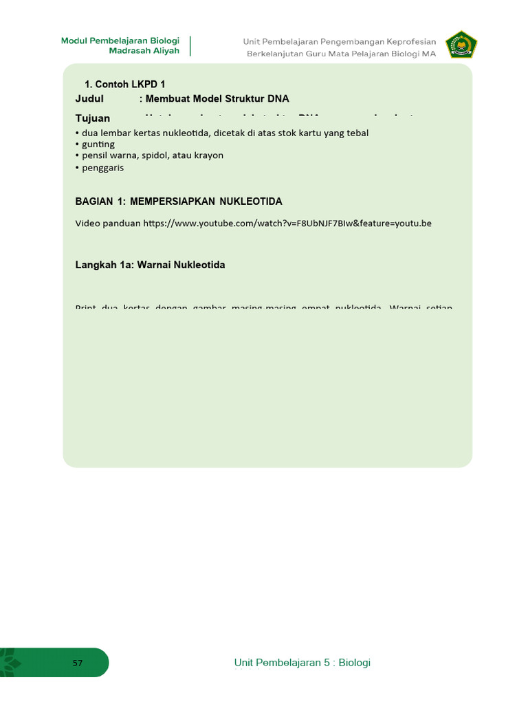 LKPD 1. Substansi Genetika | PDF