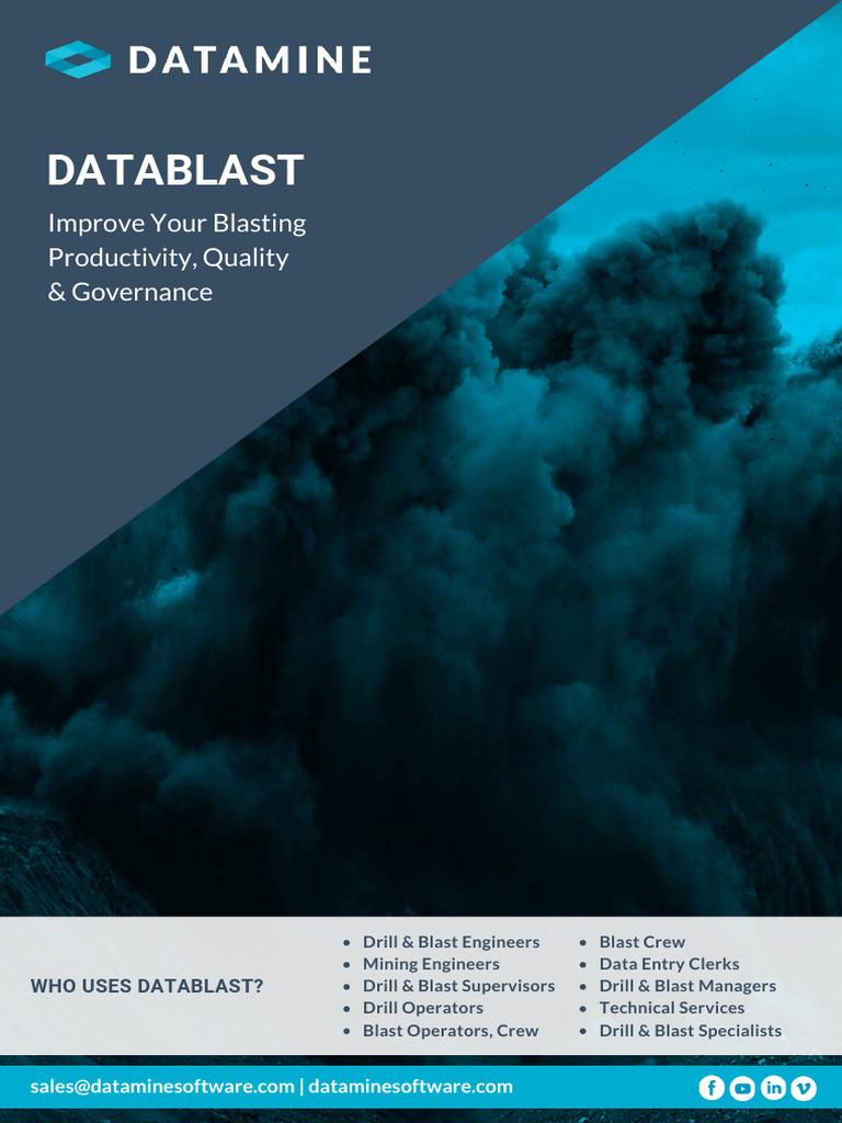 Optimize Blasting with DataBlast System | PDF | Automation | Drill