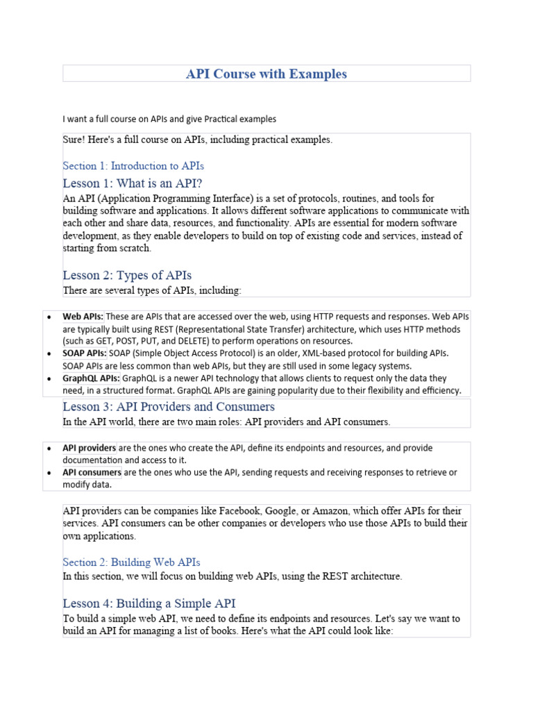 APIs | Download Free PDF | Soap | Representational State Transfer APIs | Download Free PDF | Soap | Representational State Transfer