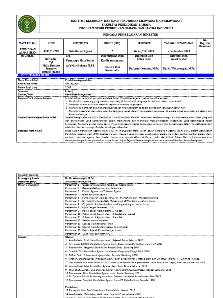 RPS Pai 2023-1 | PDF