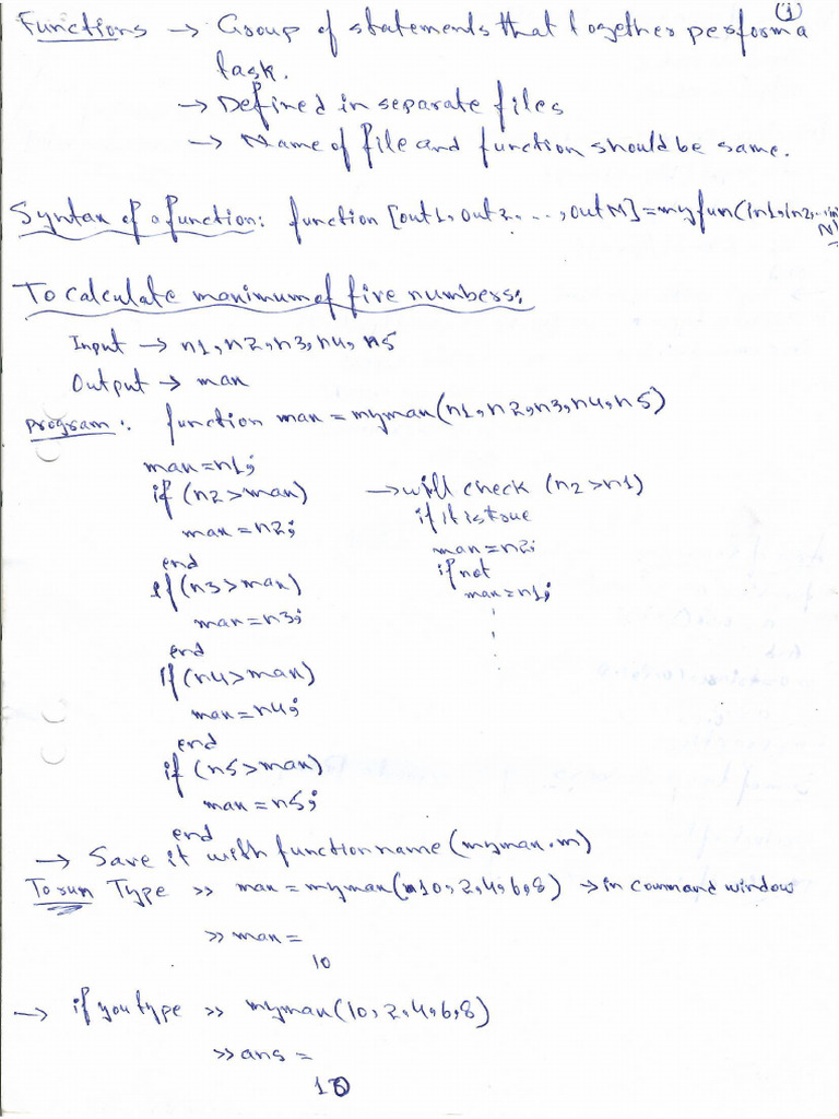 Lecture (Functions and Loops) | PDF Lecture (Functions and Loops) | PDF