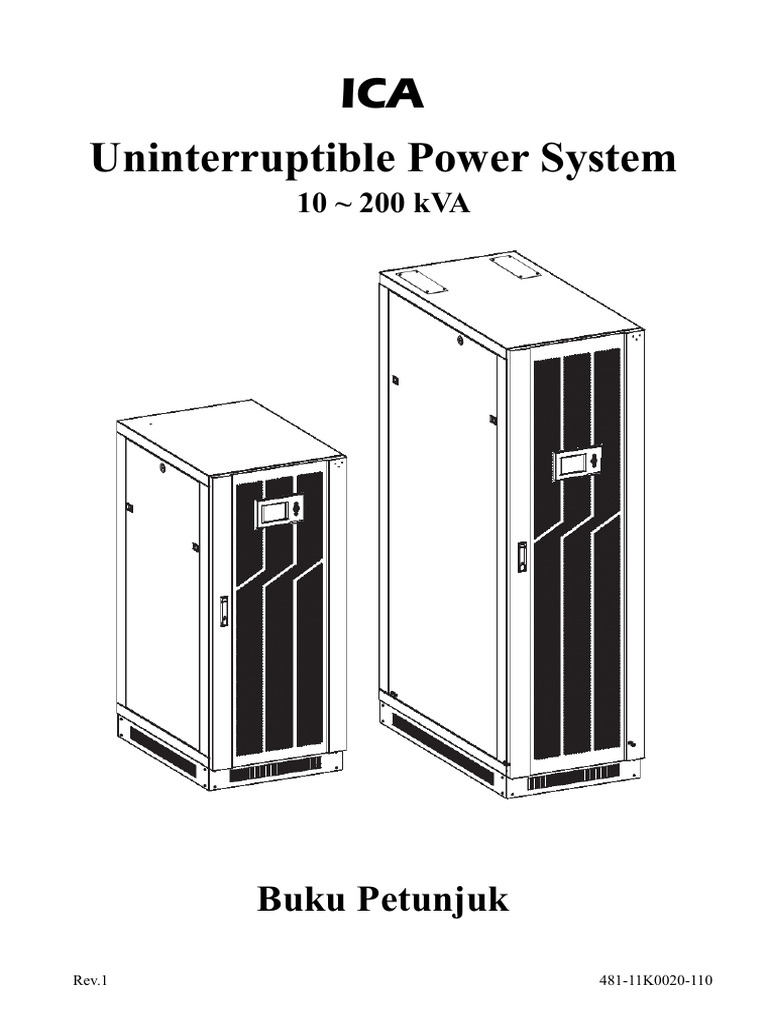 Panduan Instalasi dan Operasi UPS ica | PDF