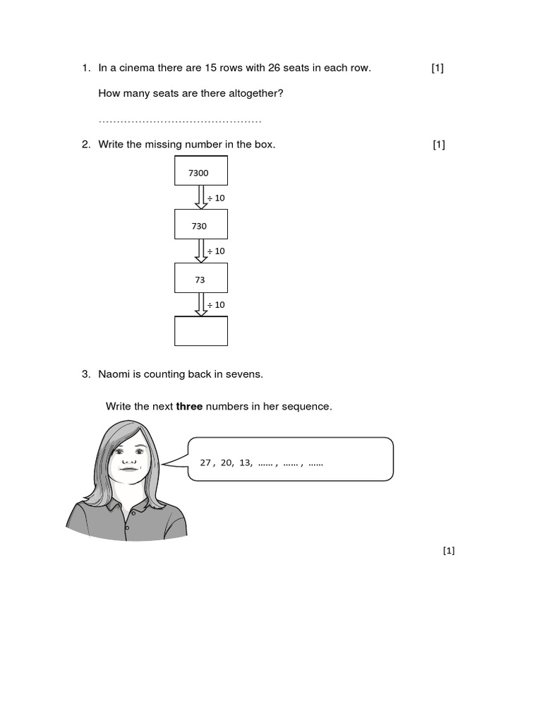 Year 5 Maths Revision Worksheet | PDF | Triangle | Mathematics