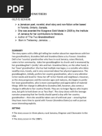 All CSEC Short Stories Summary and Analysis | PDF | Emma (Novel ...
