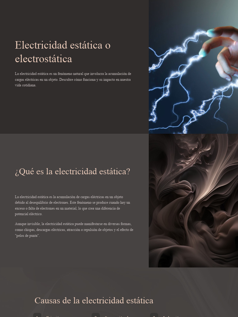 Electricidad Estatica o Electrostatica | PDF | Electricidad ...