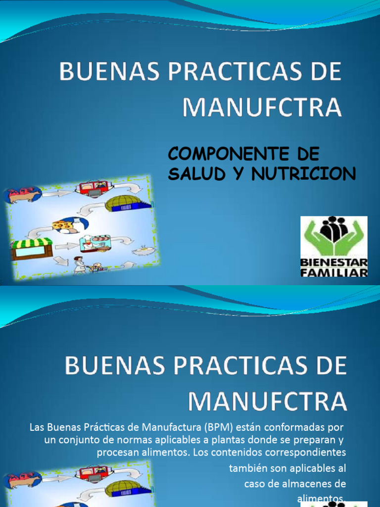 Buenas Practicas de Manufactura | PDF | Alimentos