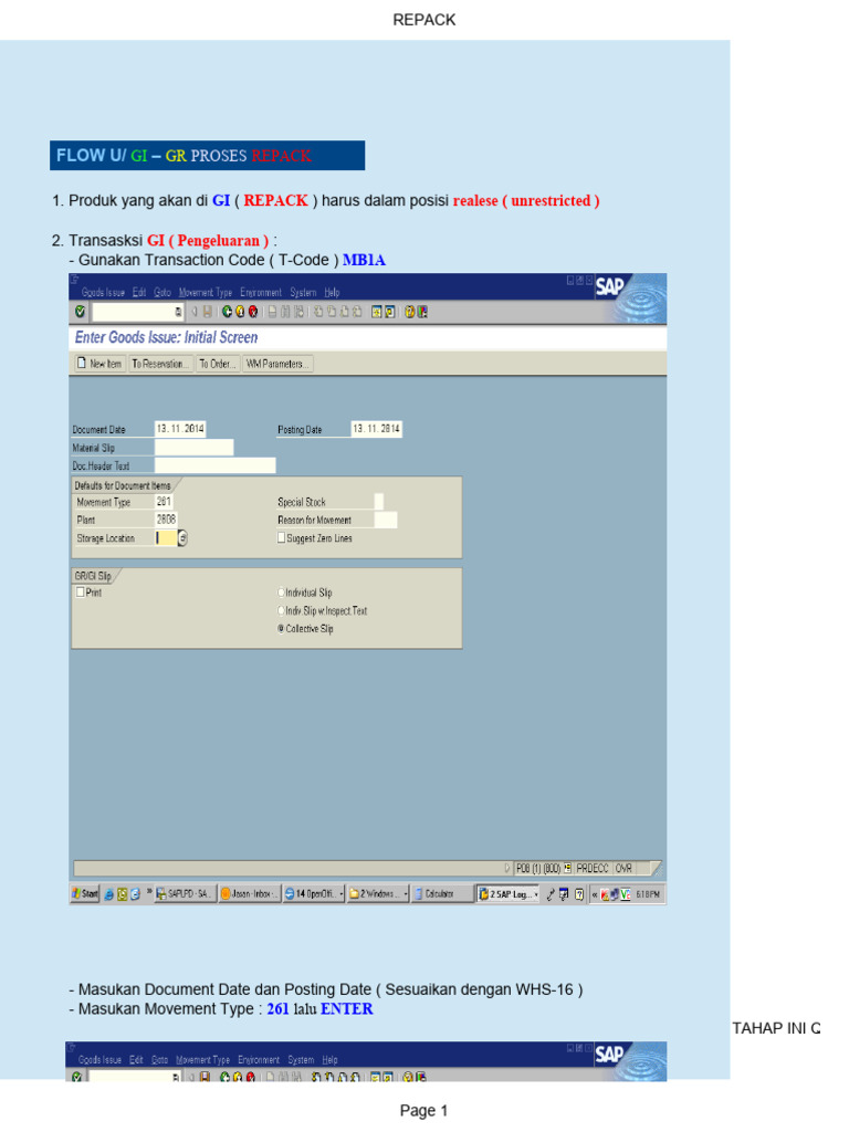 Flow Proses Repack | PDF