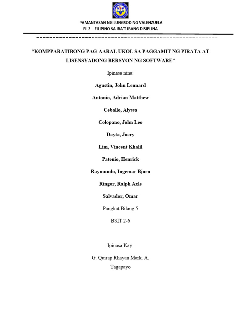 G3 PANANALIKSIK BSIT 2 6 Act | PDF