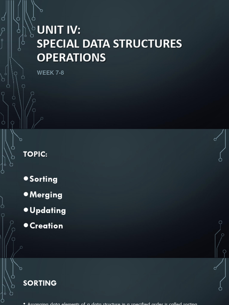 UNIT 4 Data Structure Special Operations DSA Lec | PDF | Applied Mathematics | Computing